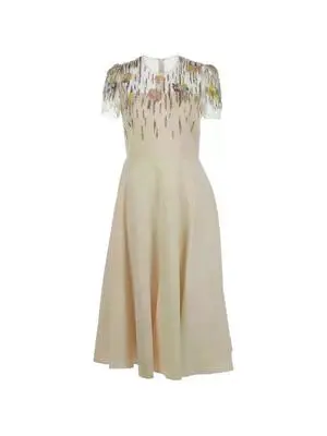 Valentino Garavani Sequin-embellished Midi Dress - Neutrals