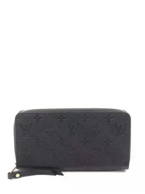 LOUIS VUITTON 2021s Monogram Empreinte Zippy Wallet - Black