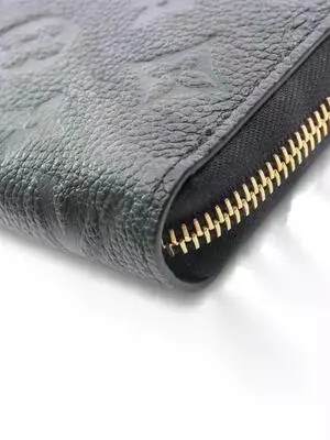 LOUIS VUITTON 2021s Monogram Empreinte Zippy Wallet - Black