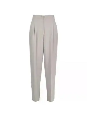 Giorgio Armani Pleated Waist Trousers - Grey