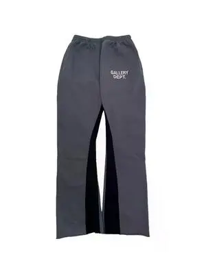 GALLERY DEPT. Logo-print Flared Track Pants - Grey