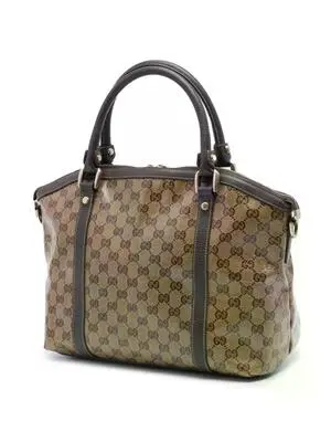 Gucci 2016-2026 Medium Gg Crystal Charm Dome Satchel