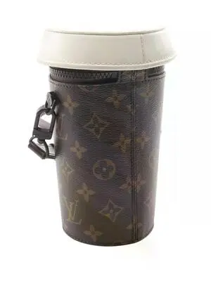 LOUIS VUITTON Monogram Coffee Cup Pouch Crossbody Bag