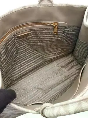 Prada Large Jacquard Tote Bag