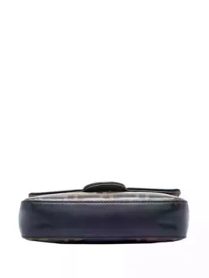 Fendi Mini Ff 1974 Glazed Fabric Stamp Patch Crossbody Bag