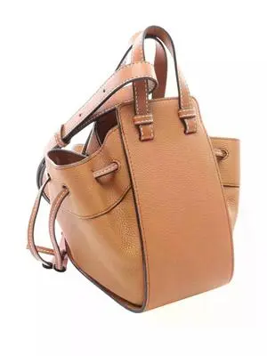 Loewe 2010-2026 Mini Grained Calfskin Drawstring Hammock Bag Satchel