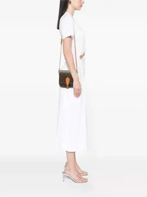 LOUIS VUITTON 1992 Monogram Cartouchiere Pm Crossbody Bag - Brown