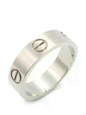 Cartier 18k White Gold Love Ring - Silver