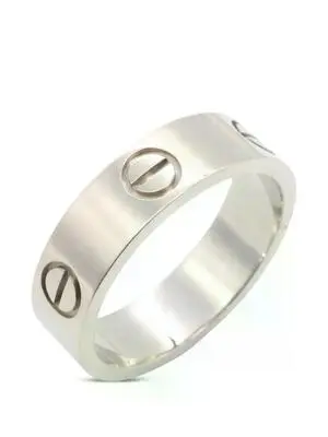Cartier 18k White Gold Love Ring - Silver