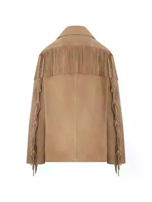 Ralph Lauren Fringe-trimmed Suede Jacket - Neutrals