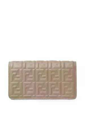 Fendi Compact Baguette Ff Shoulder Bag - Neutrals