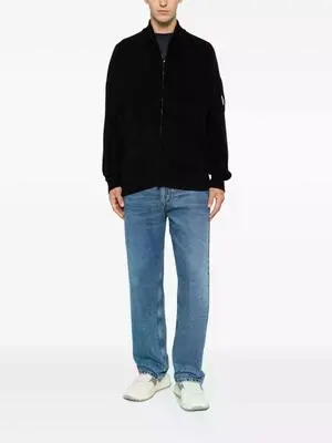 C.P. COMPANY Zip-up Cardigan - Black