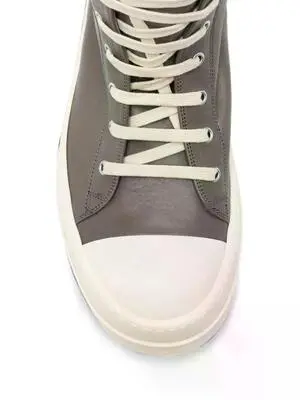 Rick Owens Leather Hi-top Sneakers