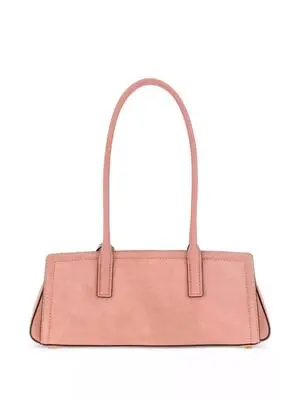 Michael Kors Logo Plaque Leather Shoulder Bag - Pink