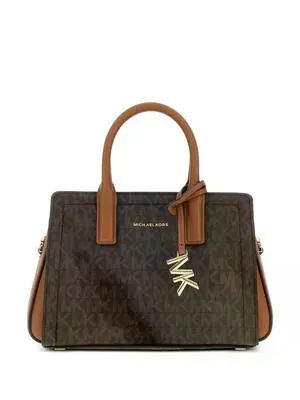 Michael Kors Logo Print Monogram Tote Bag