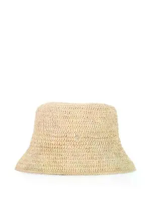 Helen Kaminski Chaturi Woven Raffia Bucket Hat - Neutrals