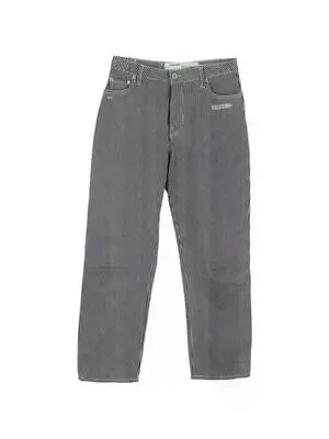 Off-White Striped Straight-leg Jeans