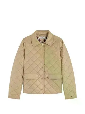 Tommy Hilfiger Quilted Logo-embroidered Jacket - Neutrals