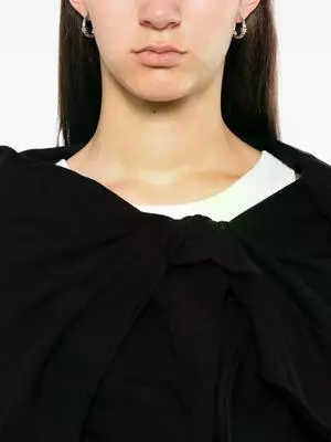 Yohji Yamamoto Draped Short-sleeve Top