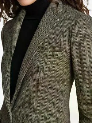 Ralph Lauren Herringbone Single-button Blazer