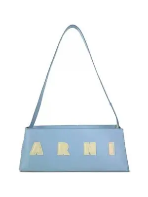 Marni Museo Logo-detail Shoulder Bag - Blue
