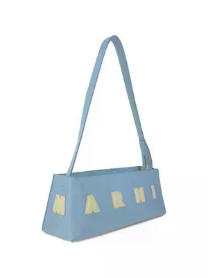 Marni Museo Logo-detail Shoulder Bag - Blue