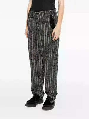 Yohji Yamamoto Striped Tailored Trousers