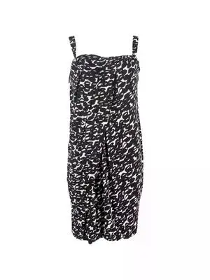Max Mara Printed Sleeveless Dress - Black