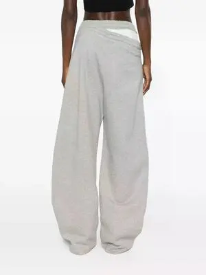 Attico Layered-waistband Drawstring Track Pants