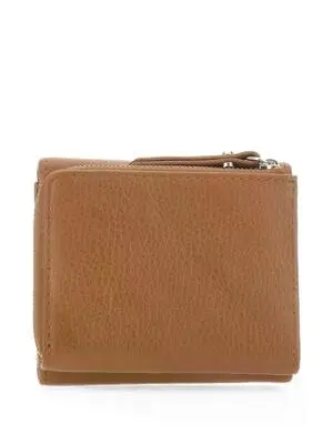 GIANNI CHIARINI Grain Pebbled Leather Wallet - Neutrals