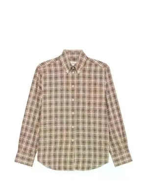 RÓHE Check Pattern Bouclé Shirt