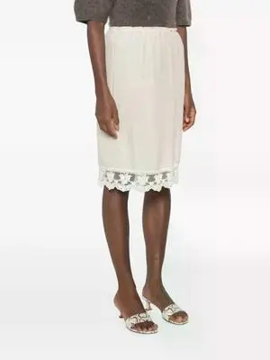 THE GARMENT Lace-trim Midi Skirt