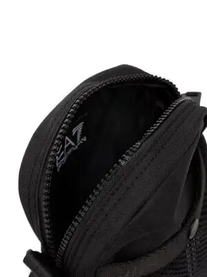 EA7 Logo-print Mesh-panel Belt Bag