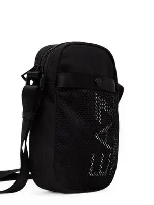 EA7 Logo Print Mesh Panel Belt Bag