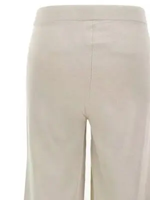KANGRA Ribbed-edge Palazzo Pants