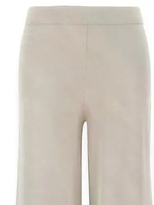 KANGRA Ribbed-edge Palazzo Pants