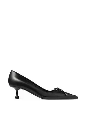 JIMMY CHOO Scarlett Lace-up Leather Pumps - Black