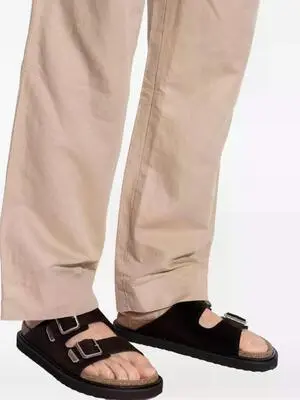 ALLSAINTS Randal Suede Buckle Slides