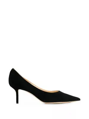 JIMMY CHOO Love Suede Pumps - Black