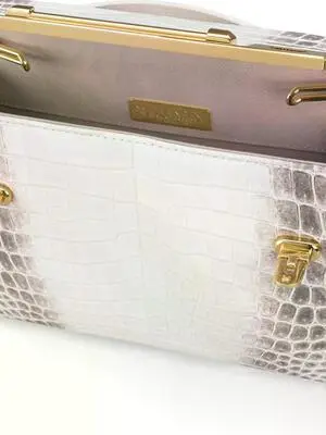 KWANPEN Raffles 1819 Crocodile-effect Top-handle Tote Bag