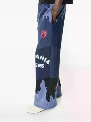 MARINE SERRE Upcycled Jersey Pants With Appliqued Flowers