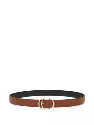 FERRAGAMO Reversible And Adjustable Leather Belt With Vara Buckle - Brown