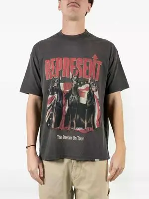 REPRESENT Dream On Tour Graphic-print T-shirt - Grey
