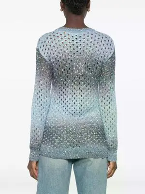 Etro Sequin-embellished Open-knit Cardigan