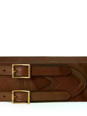 Ralph Lauren Suede Double-buckle Belt - Brown