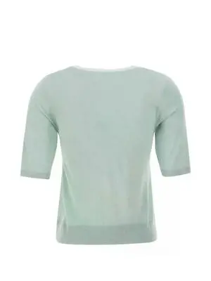 KANGRA Short-sleeve Ribbed-trim Sweater