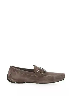 FERRAGAMO Suede Loafers - Brown