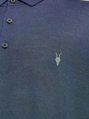 ALLSAINTS Buttoned Logo-embroidery Sweater
