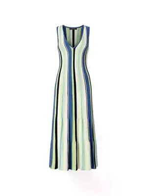TOCCIN Fifi Striped Knit A-line Dress
