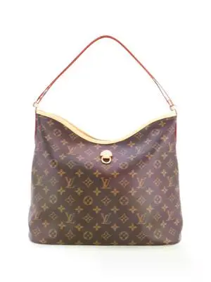 LOUIS VUITTON Monogram Canvas Shoulder Bag - Brown